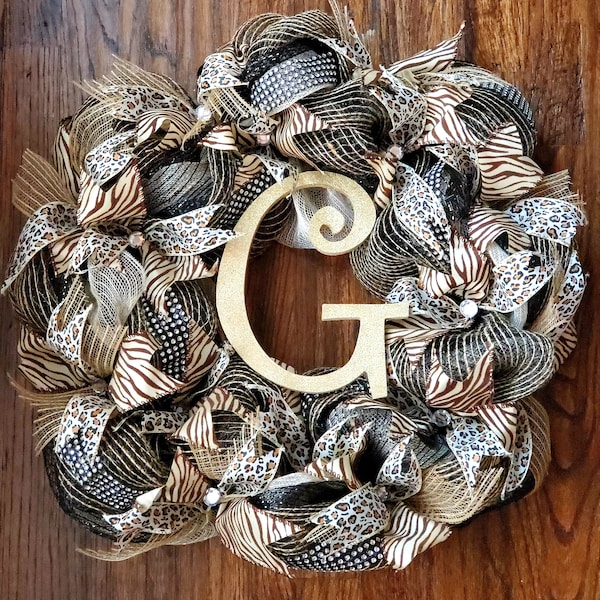 Zebra Wreath - Etsy
