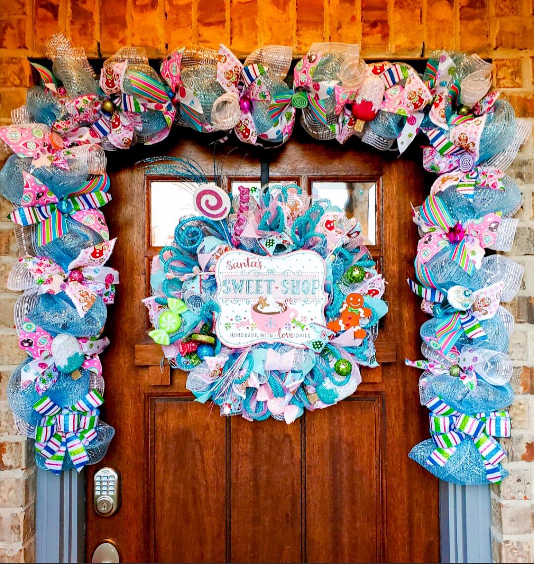 Christmas Front Door Garland, Christmas Mantle Garland, Staircase ...