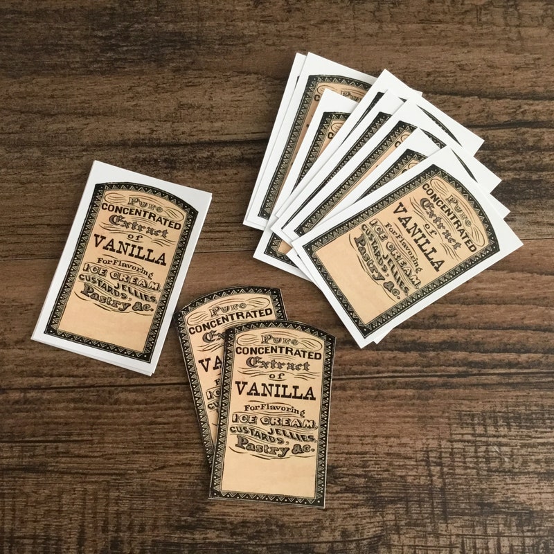 Vanilla Labels - Etsy