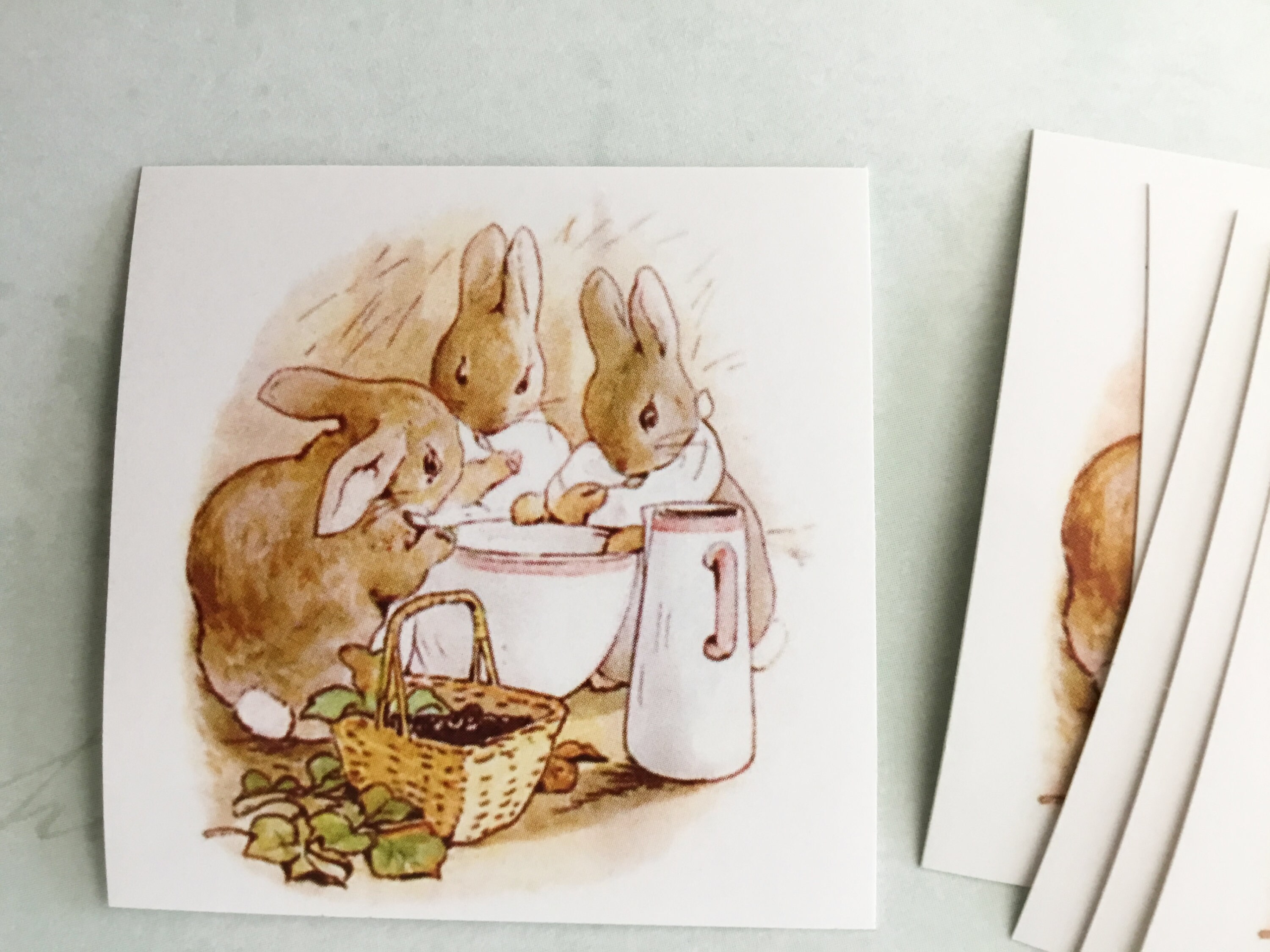 Set/24 PETER RABBIT Beatrix Potter 2x2inch Spring | Etsy