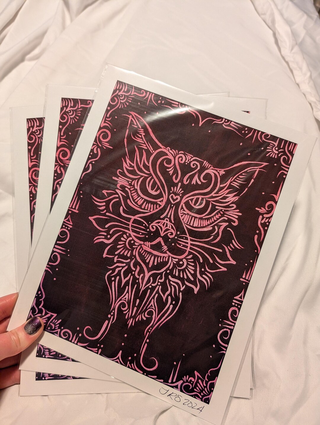 9X12 Print "lynx" - Etsy