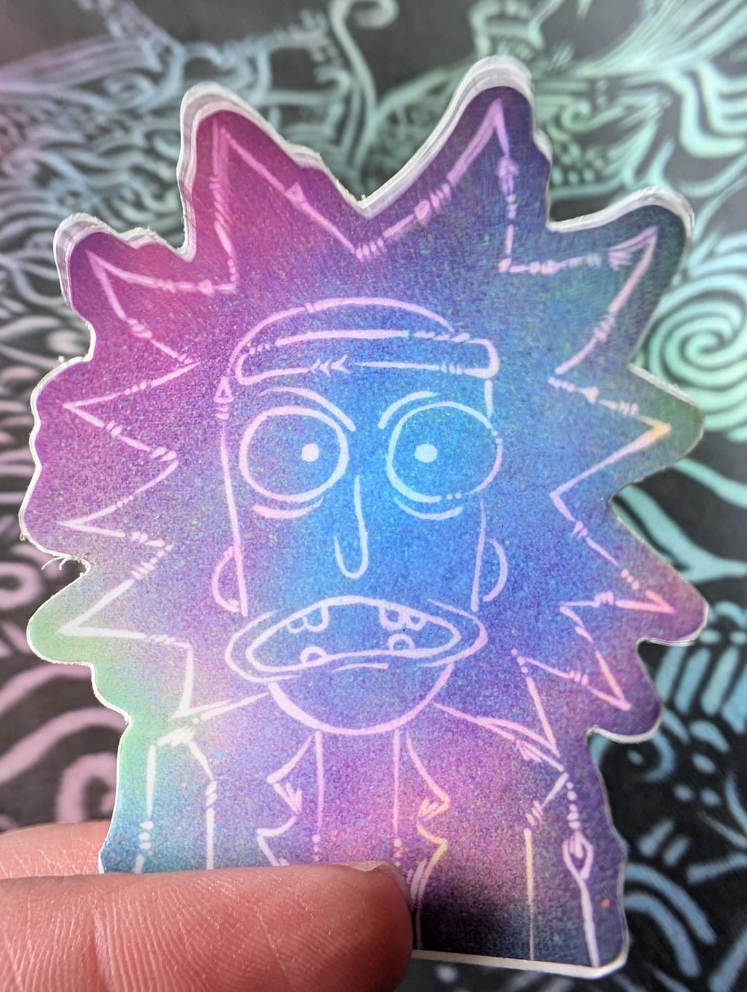 Die Cut Rick Fan Art 3" Paper Sticker. - Etsy