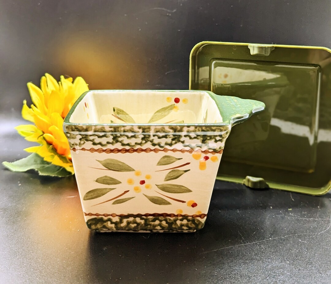 Vintage Temptation Bakeware by Tara, Old World Pattern - Green Ovenware ...