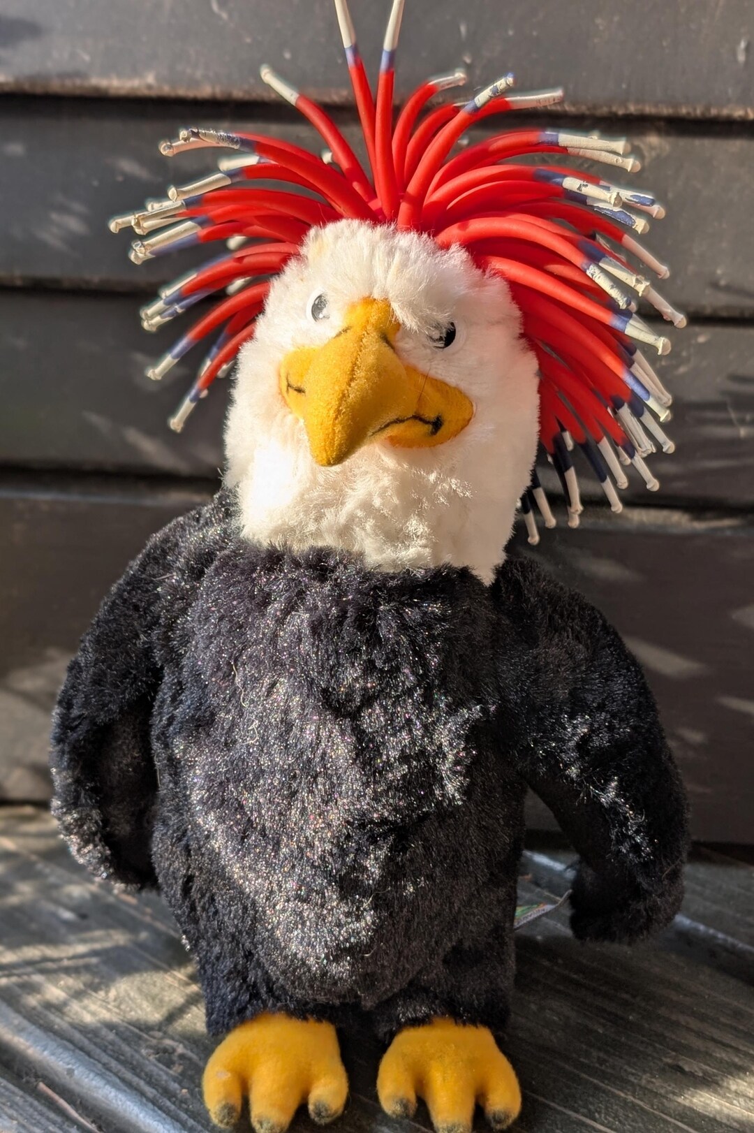 Vintage Zibbies Bald Eagle Plush – Soft Stuffed Animal – Hard to Find ...