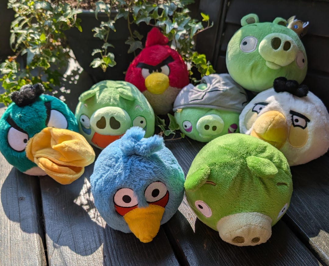 Angry Birds Vintage Plush Collection – Classic Retired Rovio Stuffed ...