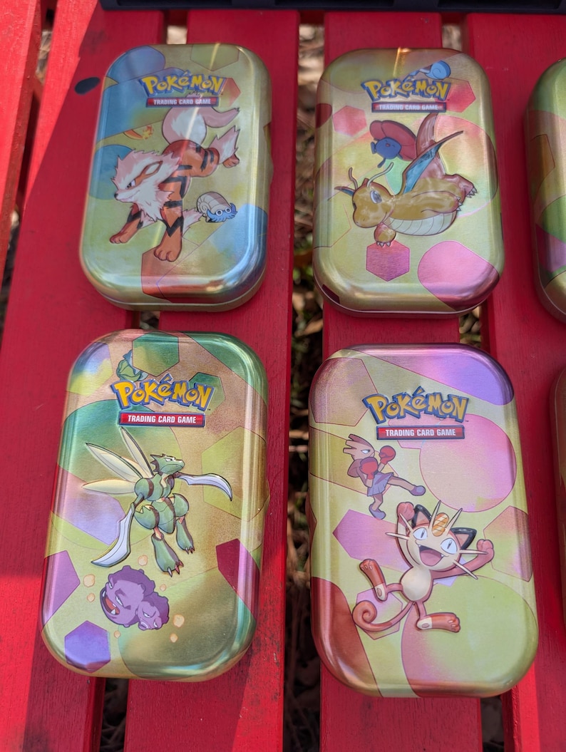 Pokémon 151 Mini Tins (empty) – Official Collector Tins – Trading Card ...