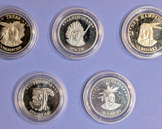 Native American Quarter Set – Abenaki, Seminole, Apache, Comanche ...