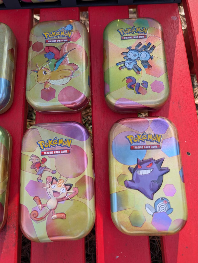 Pokémon 151 Mini Tins (empty) – Official Collector Tins – Trading Card ...