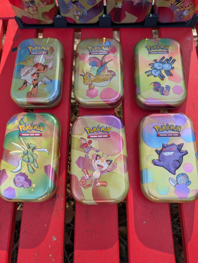 Pokémon 151 Mini Tins (empty) – Official Collector Tins – Trading Card ...