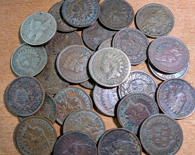 Indian Head Pennies – 1884 to 1909 – Vintage U.S. One Cent Coins ...