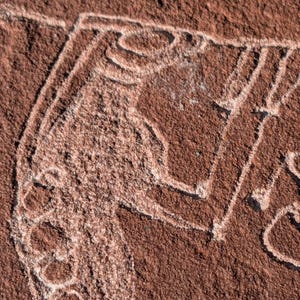 Vintage Native American Sandstone Etching – Signed Hand-carved ...