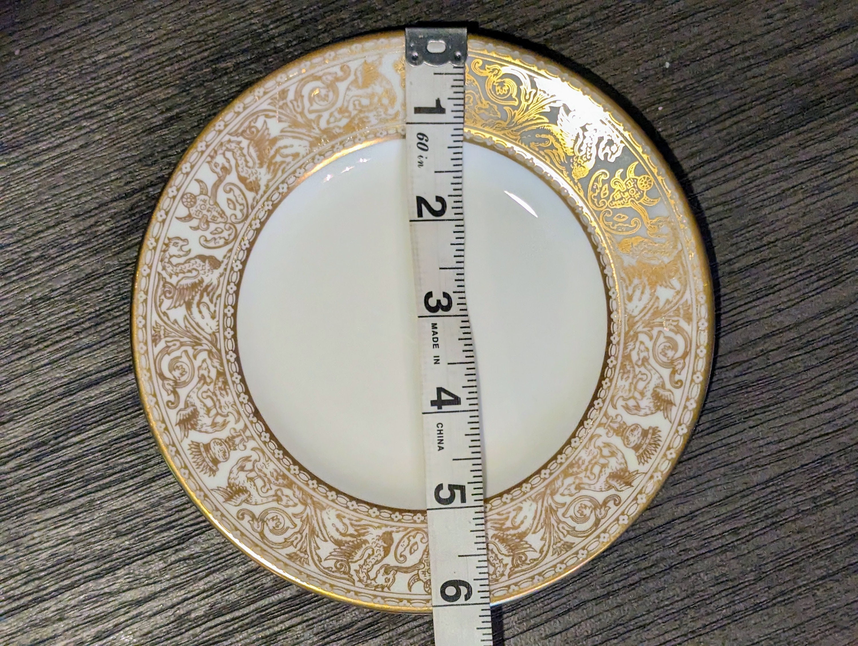 Vintage Wedgewood Bone China Florentine Patter With Gold - Etsy