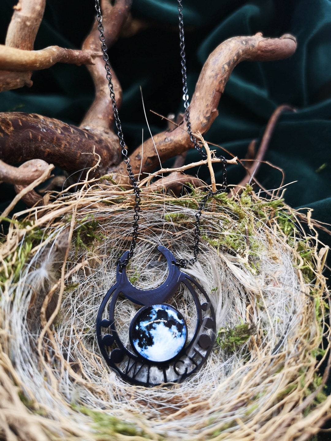 Witches From the Moon Necklace - Etsy