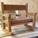 Handmade Wooden Rocking Bench Planter - Etsy