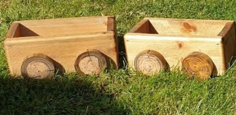 Beautiful Outdoor Wooden Train Planter Perfect Gift for the - Etsy