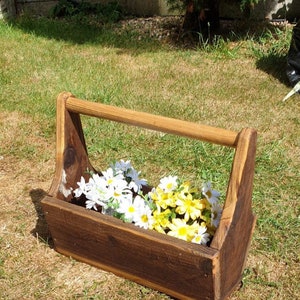 Outdoor Wooden Toolbox Planter - Etsy