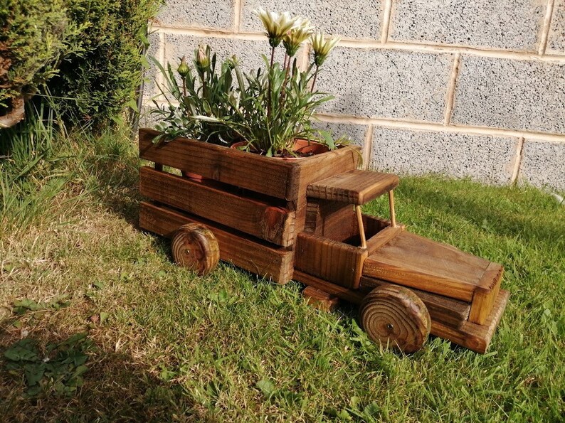 Handmade Outdoor Wooden Cattle Truck Planter Perfect Gift for - Etsy
