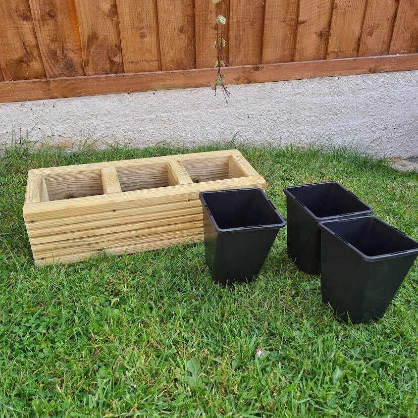 Handmade Miniature 3 Pot Planter Decking Planter - Etsy