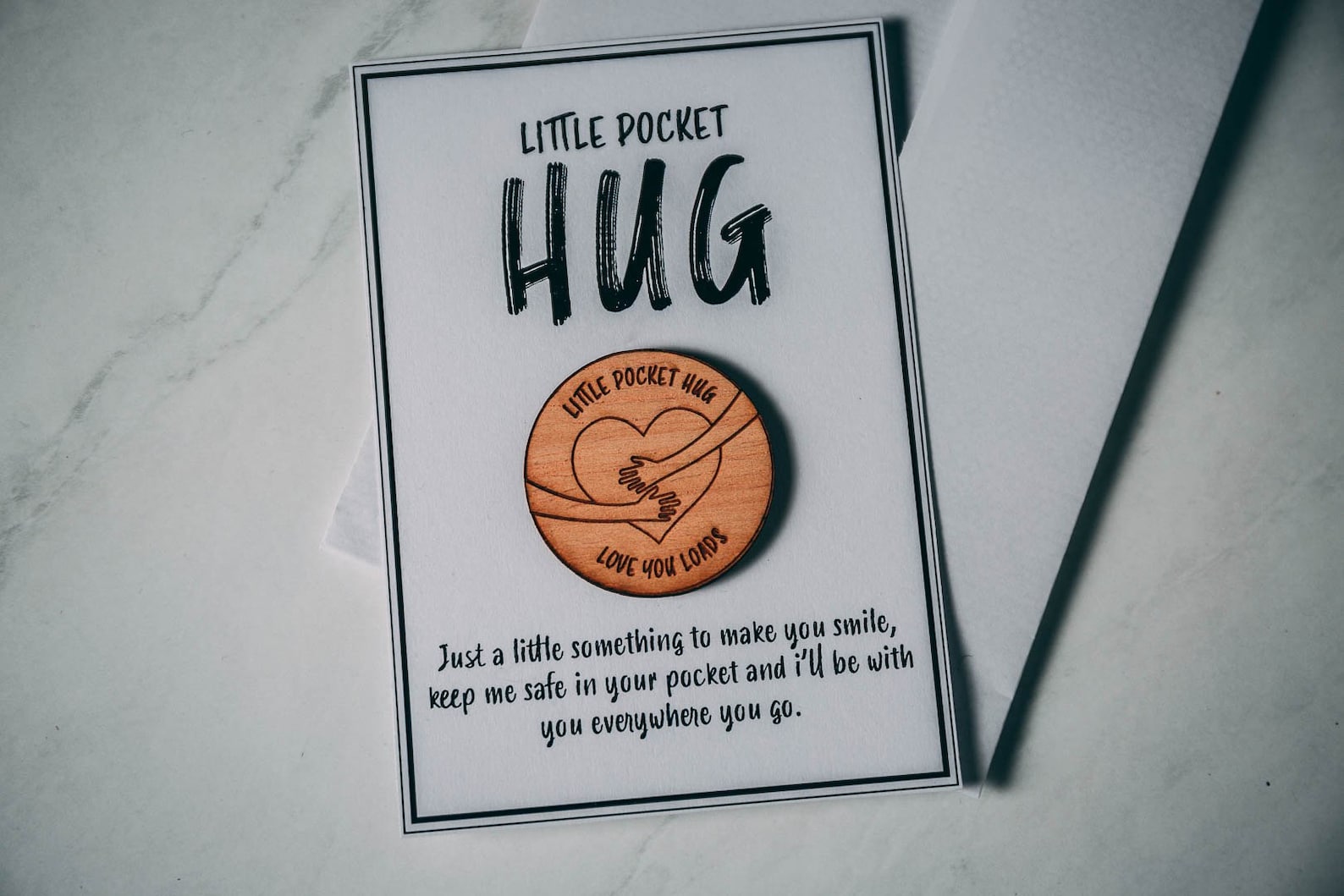 Wooden Little Pocket Hug Token - Etsy