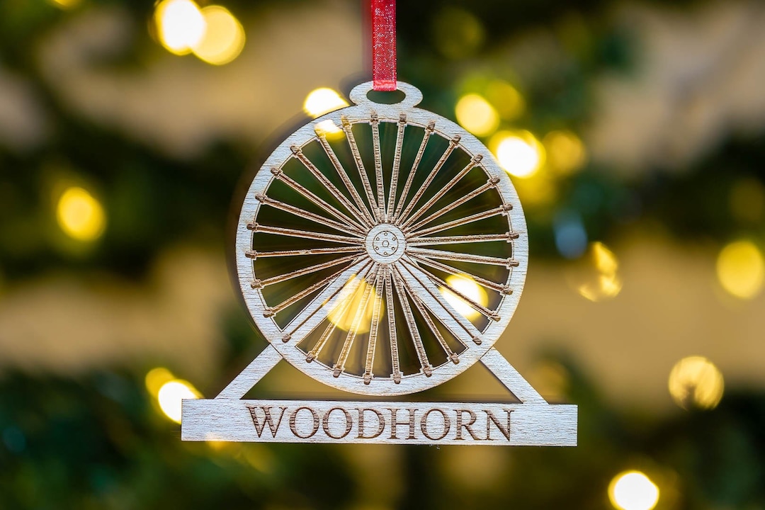 Personalised Miners Wheel Laser Cut Wooden Christmas Tree - Etsy