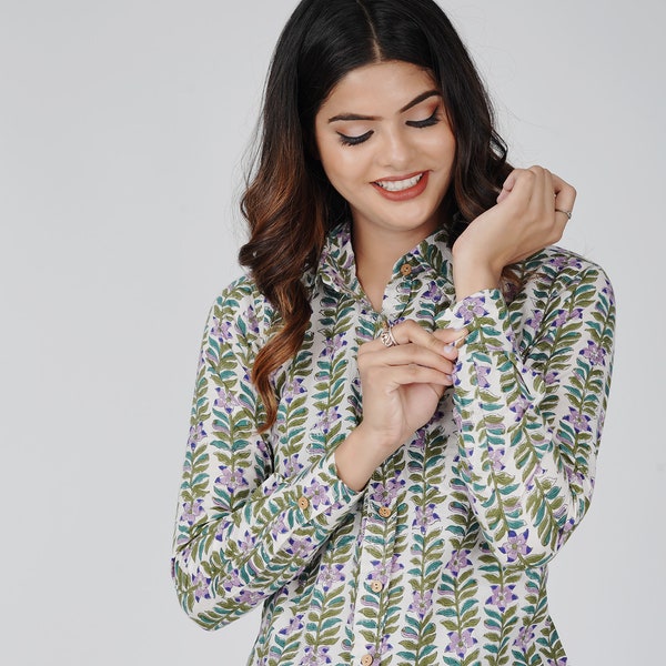 Block Printed Shirt - Etsy