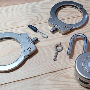 Time Controlled Release Stainless Steel Handcuffs - Bondage Ice Lock ...