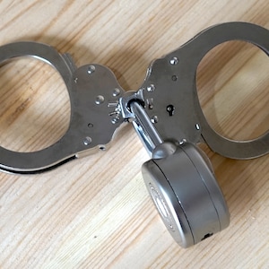 Alcyon Time Controlled Release Stainless Steel Handcuffs - Chastity ...