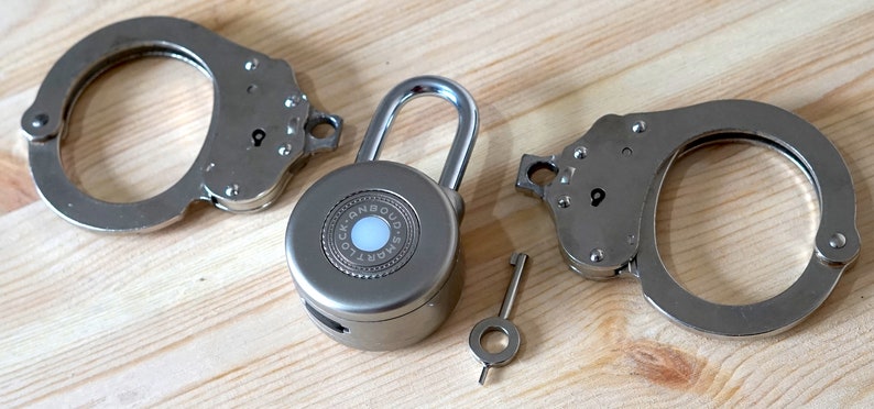 Alcyon Time Controlled Release Stainless Steel Handcuffs - Chastity ...