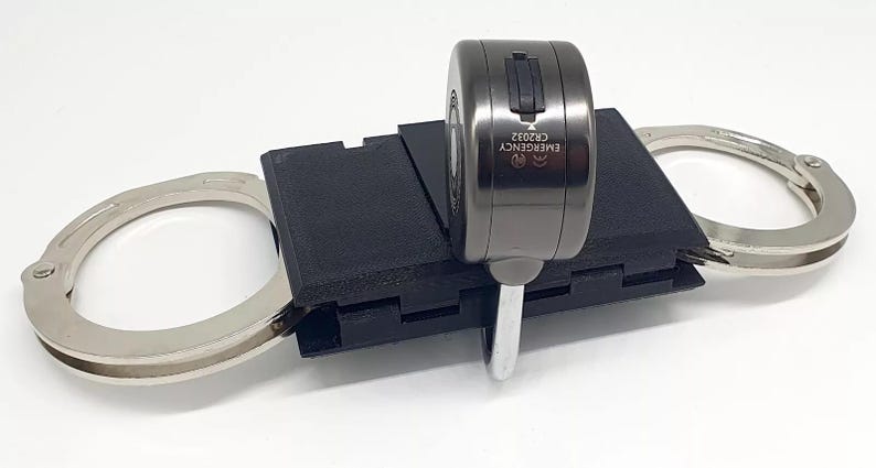 High Security Handcuffs Cover Black Blue Box Waist Belly Chain ...