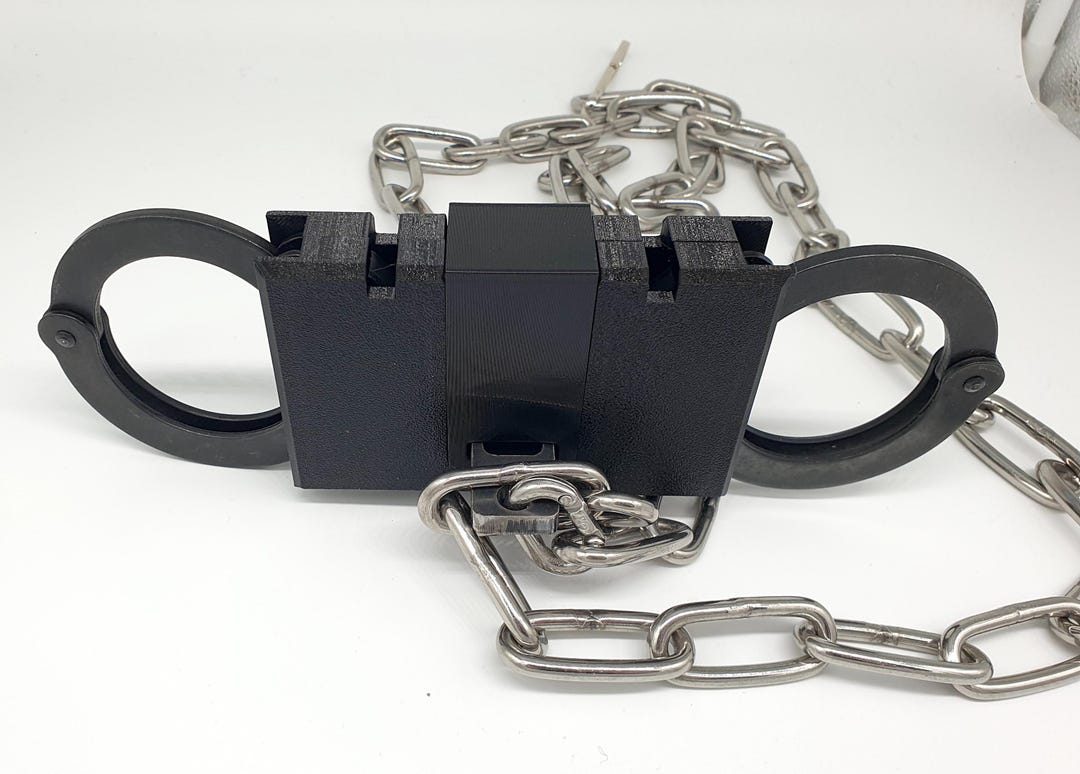 Waist Chain Transport High Security Handcuffs With Blue Box Cover - Etsy