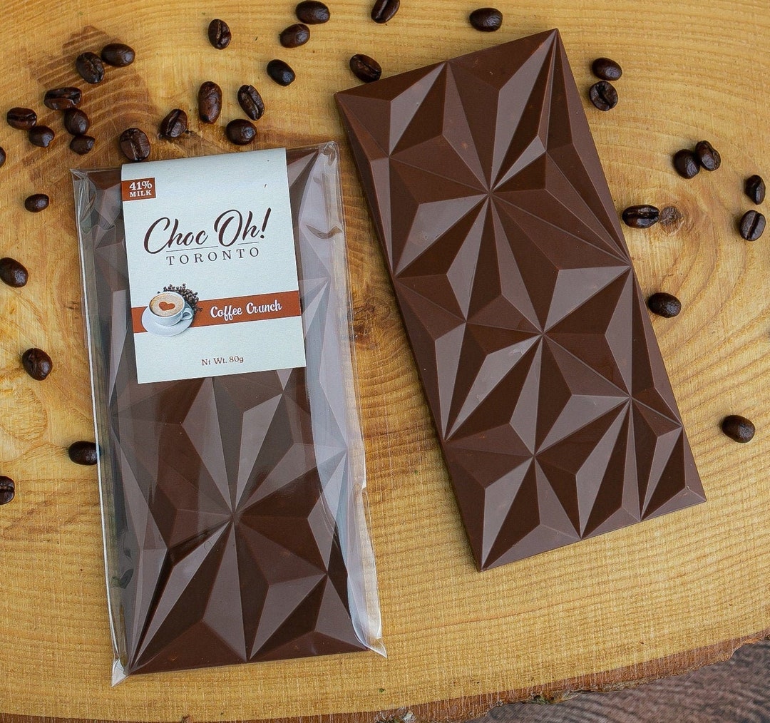 Coffee Chocolate Bar, Artisanal Premium Chocolate, 41% Milk Chocolate ...