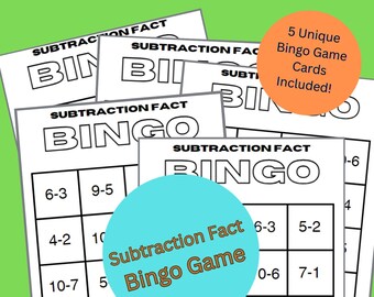 Printable BINGO Game Blank Template - Etsy