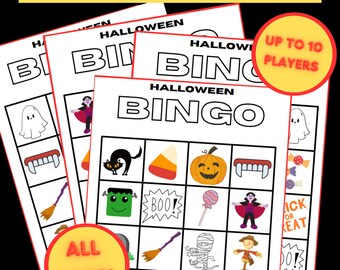 PINK HALLOWEEN BINGO Bingo Party Game Cute Printable Pink Halloween ...