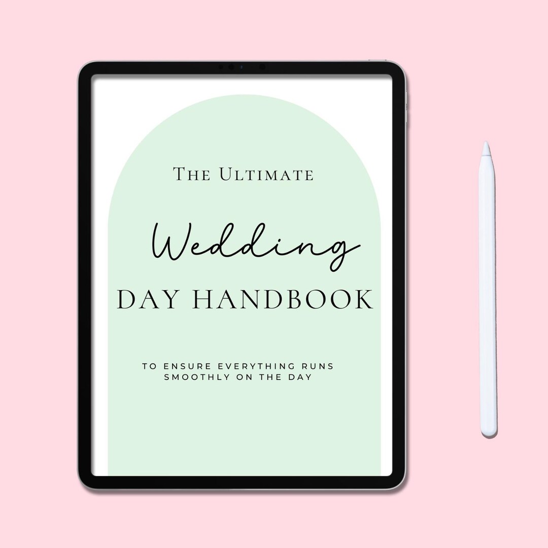 The Ultimate Wedding Day Handbook Template | Wedding Planning Template ...