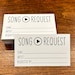 PRINTED Song Request Cards / DJ Request Cards / Music Request Cards ...