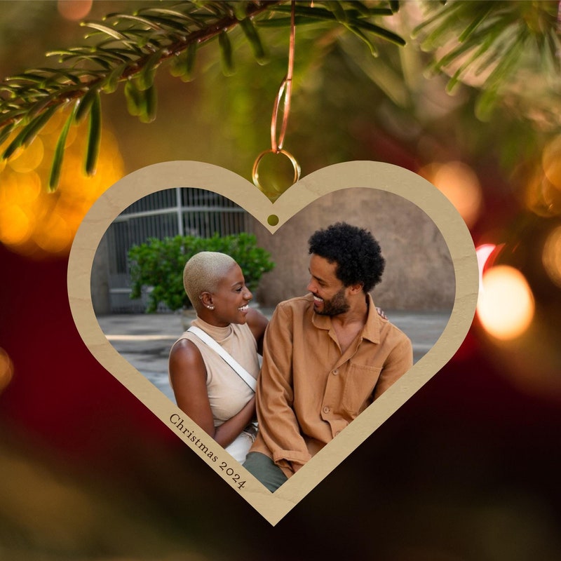 Heart Ornament With Pic - Etsy