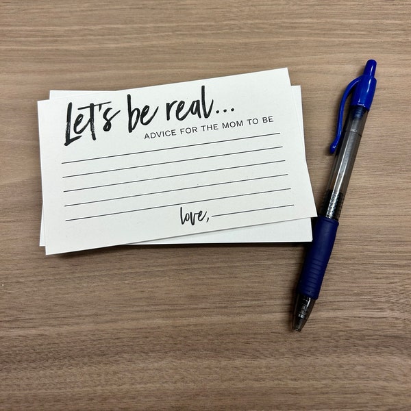 New Mom Advice Card Etsy