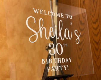 Custom Welcome Birthday Sign Happy Birthday Sign Welcome Sign Birthday ...