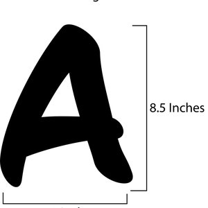 Custom Name in LARGE Vinyl Sticker / Large Letter Stickers / Letter ...