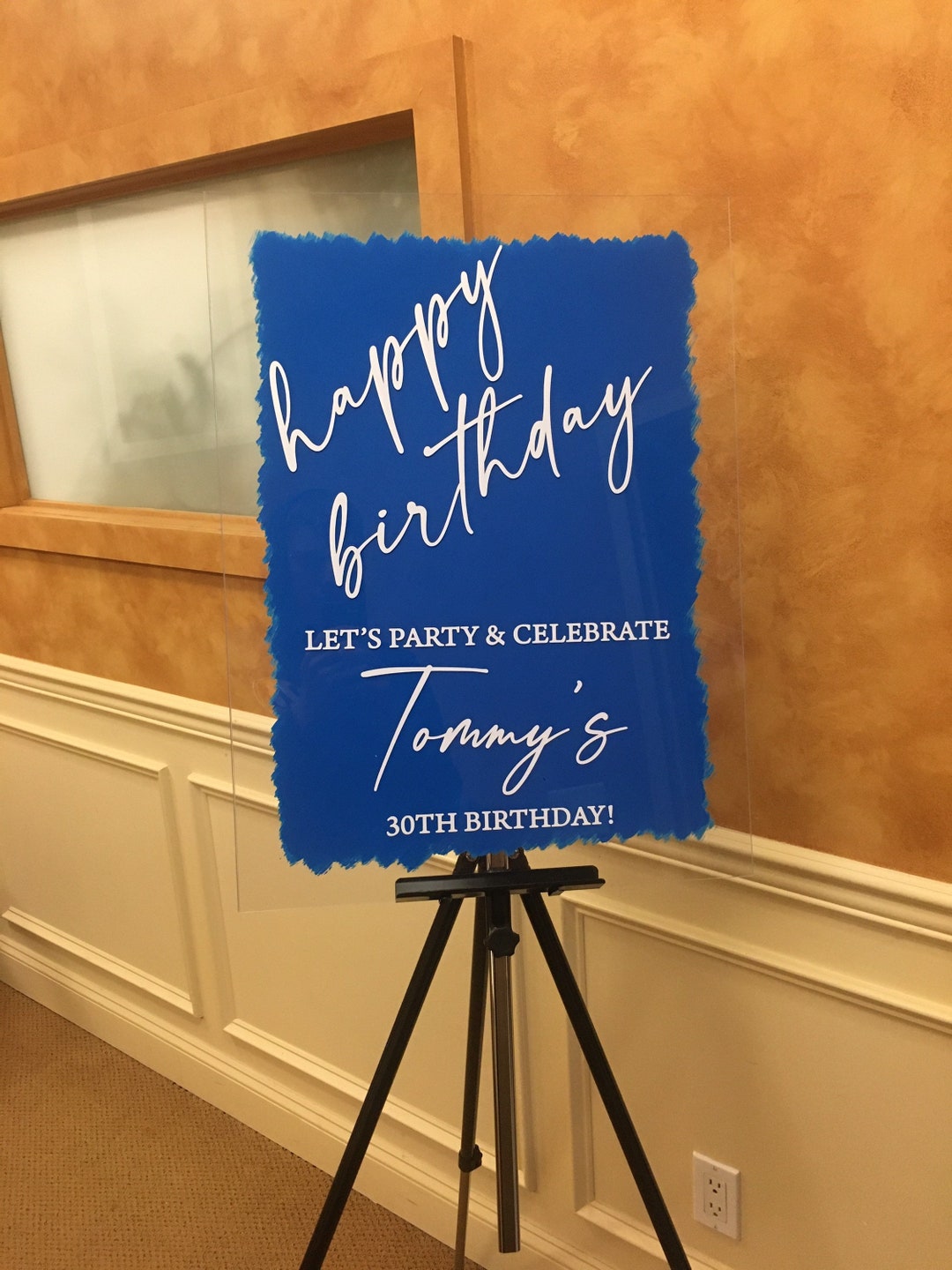 Acrylic Birthday Welcome Sign / Milestone Birthday Sign / Birthday ...