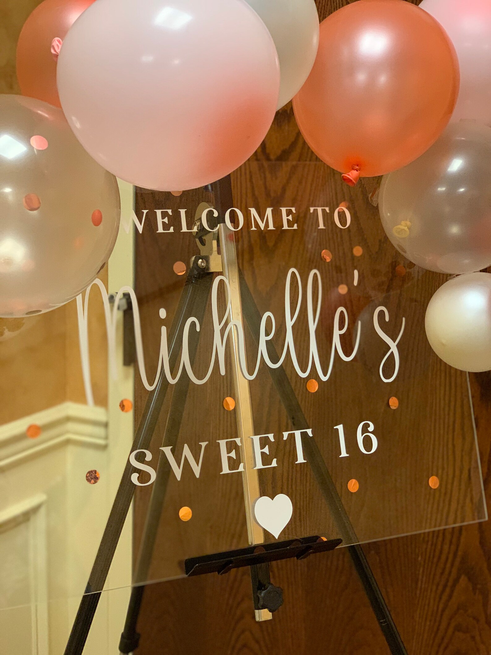 LARGE Sweet Sixteen Welcome Sign / Acrylic Sweet Sixteen Sign - Etsy