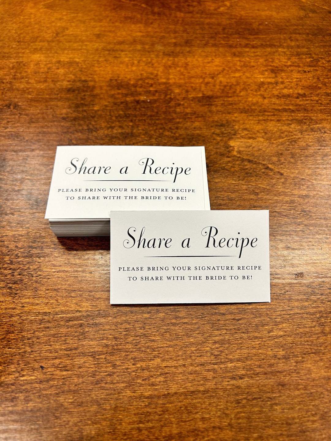 PRINTED Share a Recipe Card / Share a Recipe Invite Card / Bring a ...