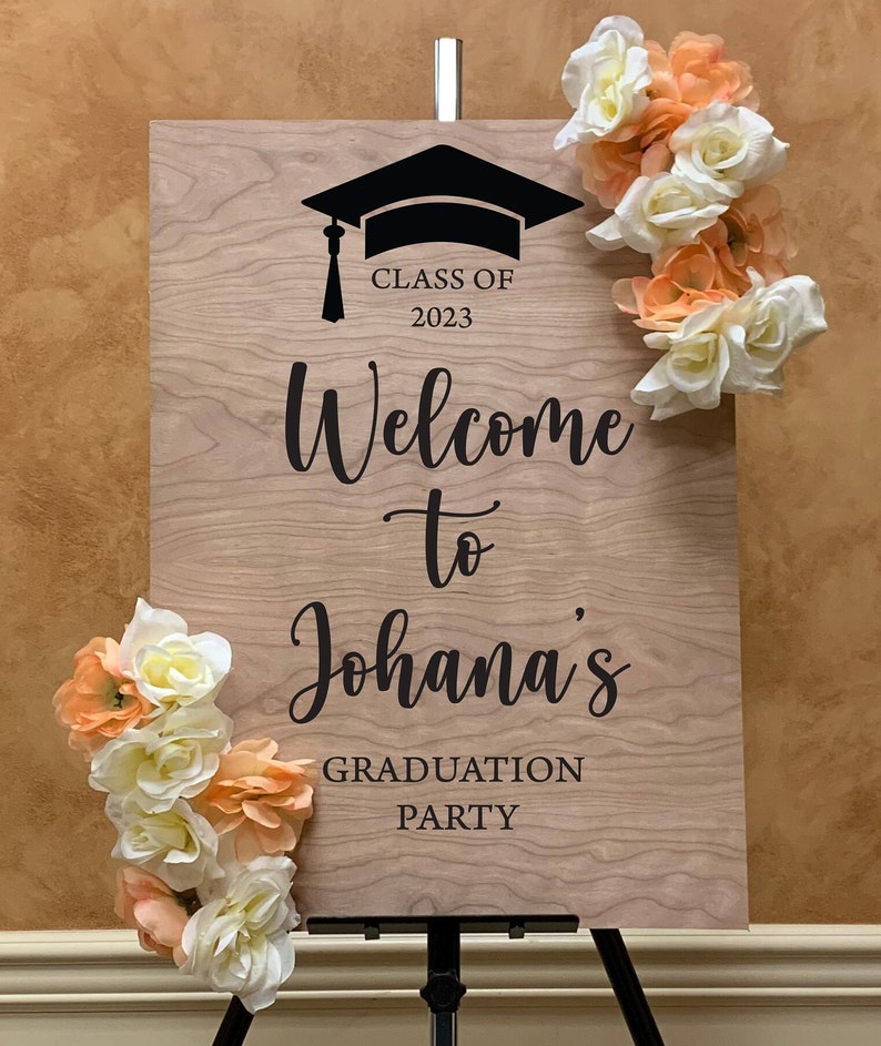 2023 Graduation Sign / Custom Graduation Welcome Sign / High - Etsy