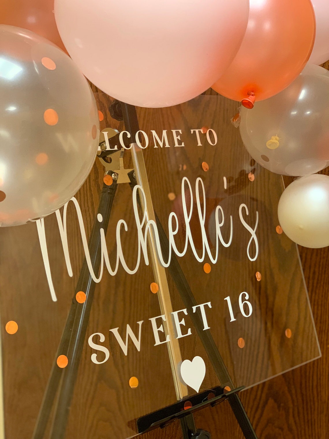 LARGE Sweet Sixteen Welcome Sign / Acrylic Sweet Sixteen Sign - Etsy
