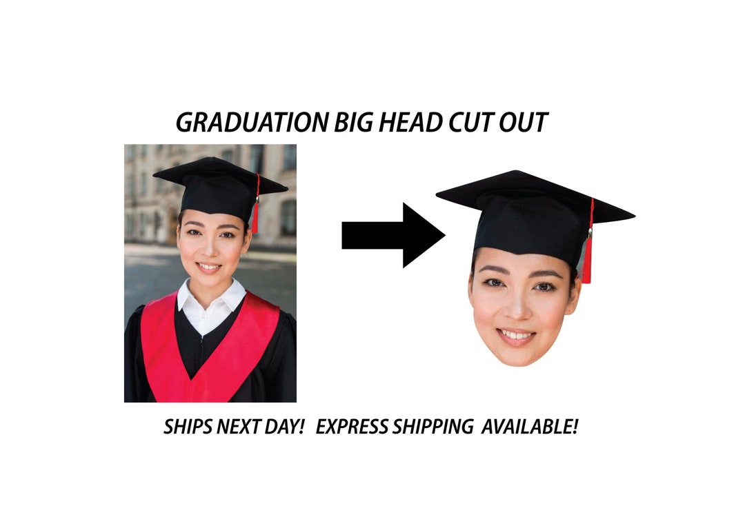 Graduation Big Head / Printed Graduation Head Fan / Custom Graduation ...