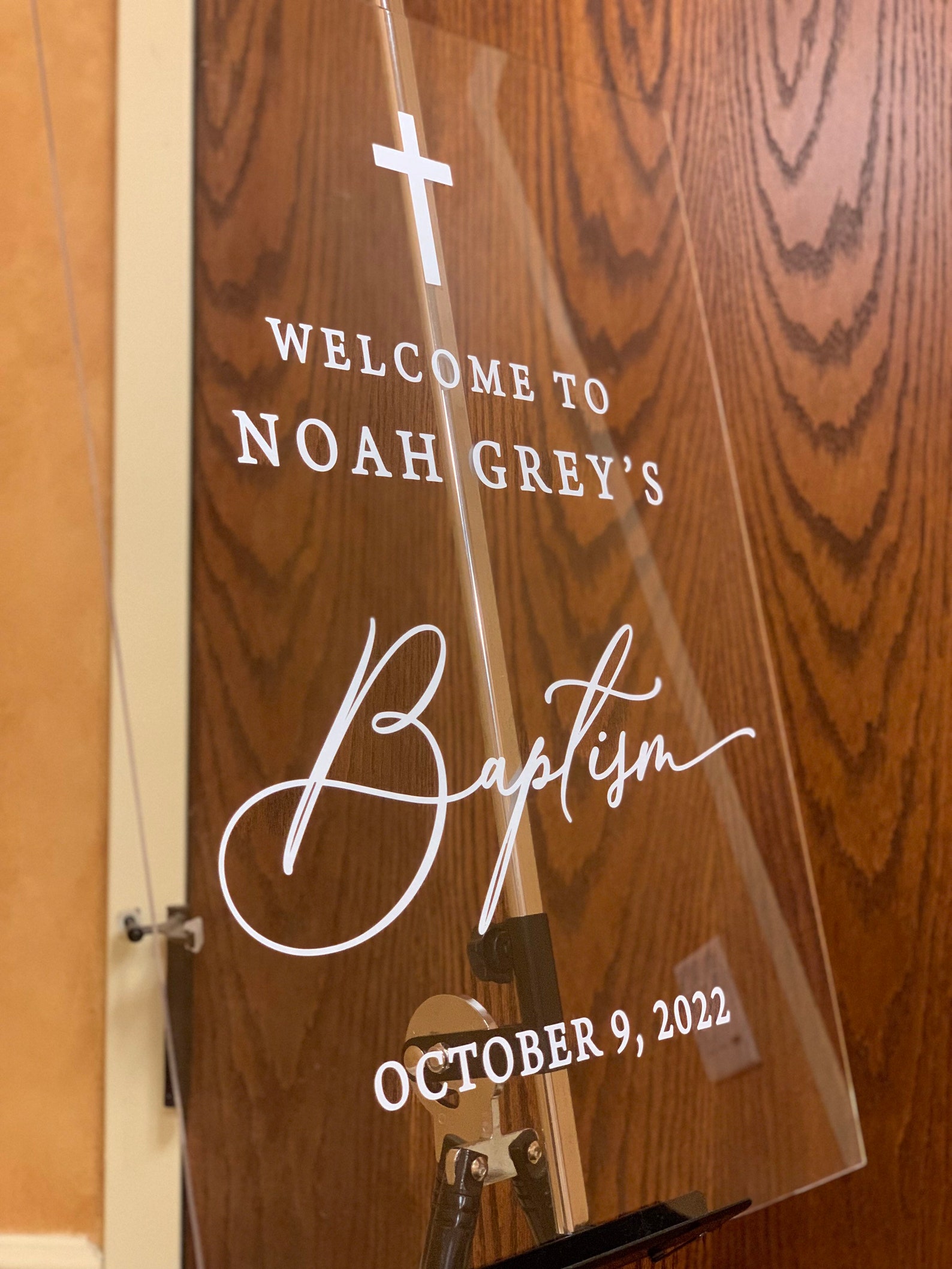 Baptism Welcome Sign / Acrylic Baptism Sign / Custom Baptism Sign ...