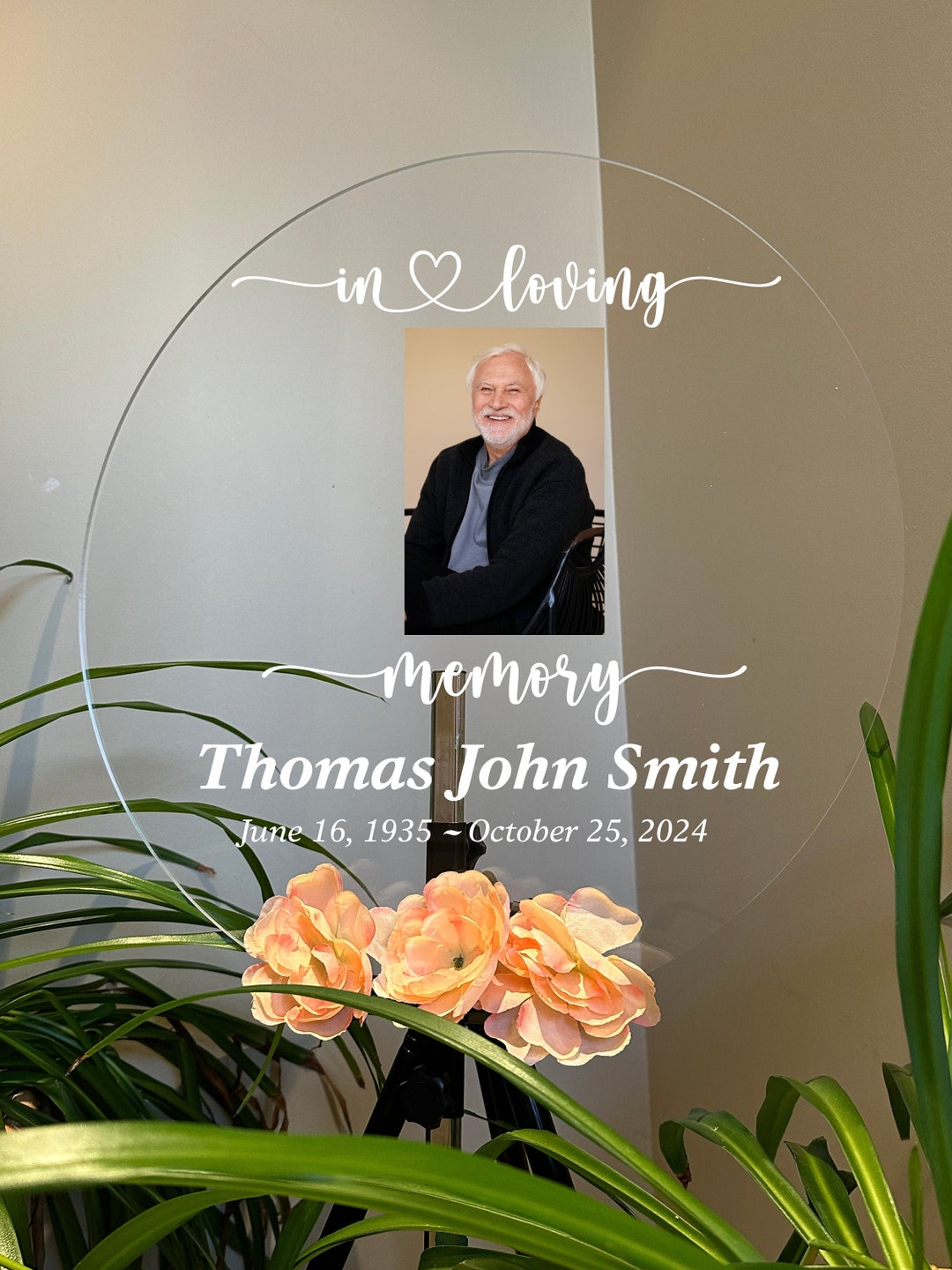 Funeral Sign / Celebration of Life Sign / Personalized in Loving Memory ...