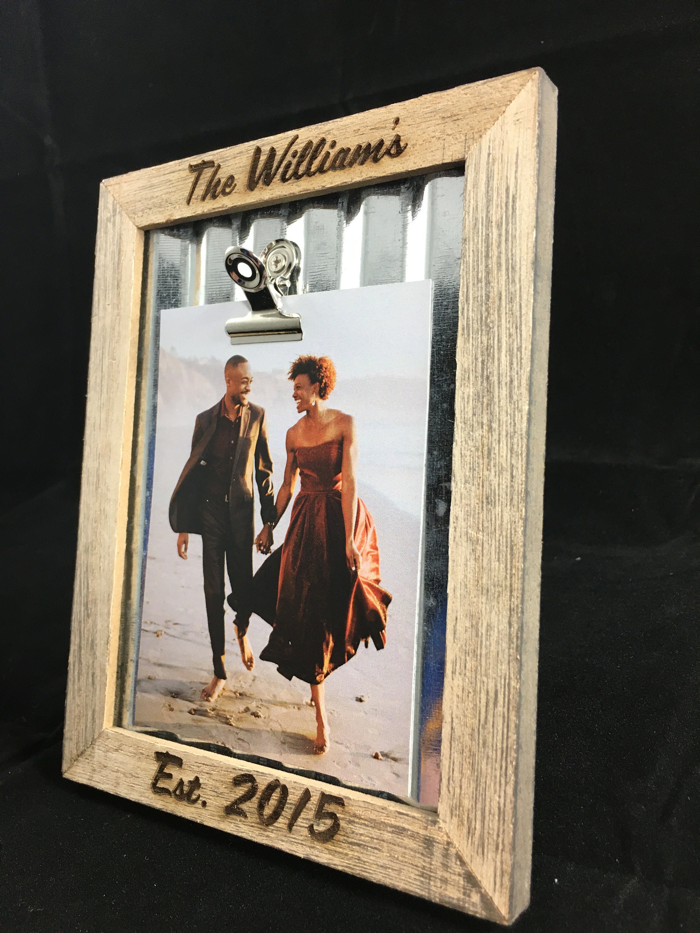 Custom ENGRAVED Wooden Picture Frame With Picture Included / - Etsy