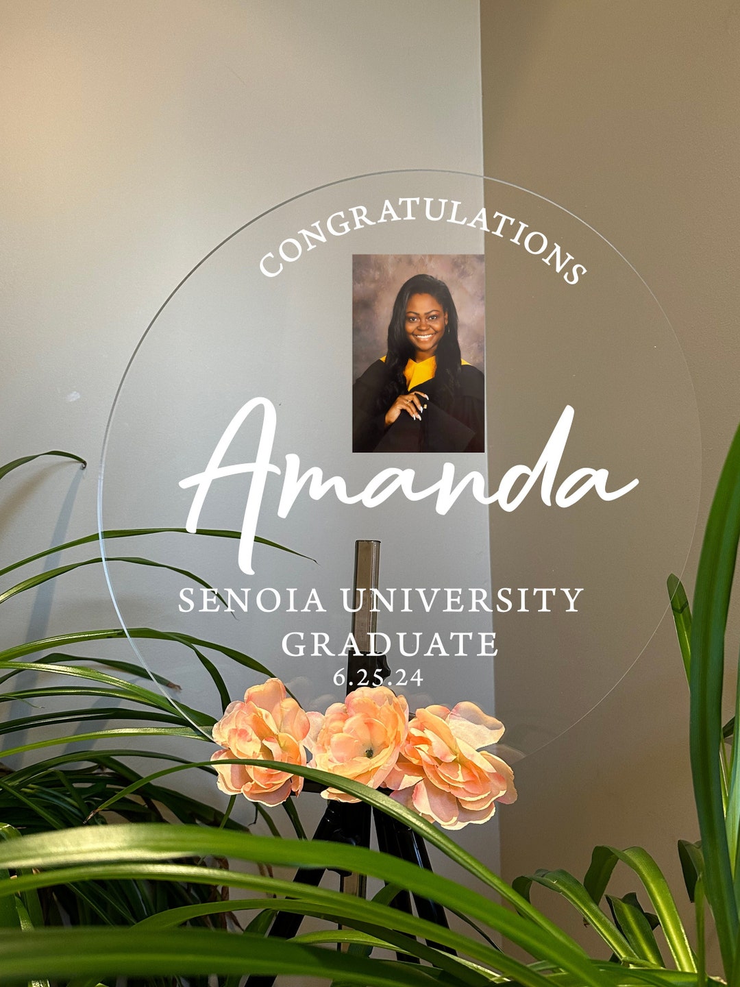 Acrylic Graduation Welcome Sign / Class of 2024 Graduation Party Sign ...