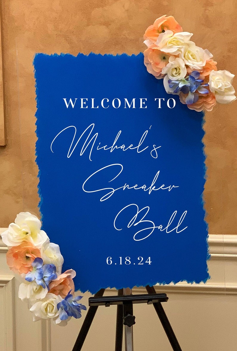 Sneaker Ball Welcome Sign / Custom Sneaker Ball Sign / Acrylic - Etsy